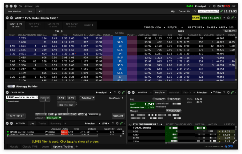 Layout para el Trader Workstation – Soporte de Los Gigantes